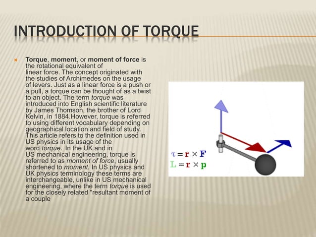 torque measuring instruments and force measuring instruments | PPTX