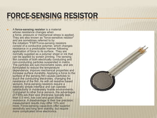 torque measuring instruments and force measuring instruments | PPTX