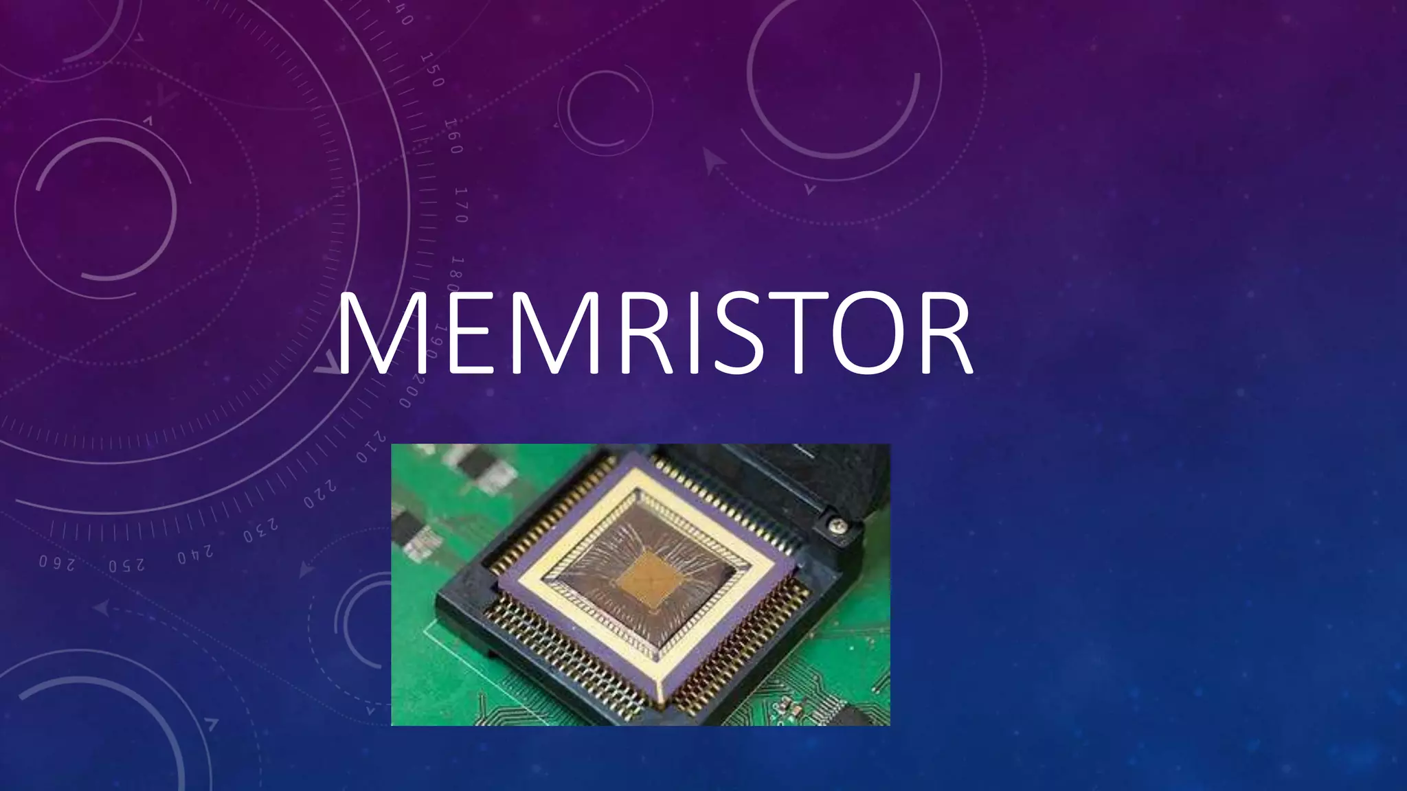 Basics of memristor | PPTX