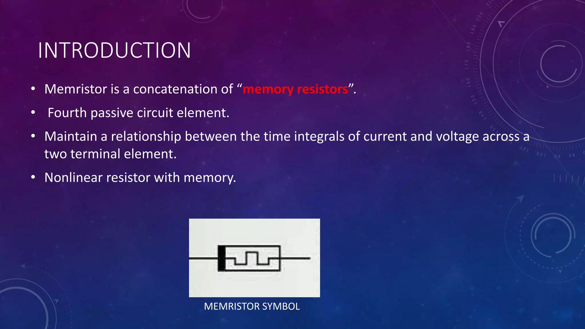 Basics of memristor | PPTX