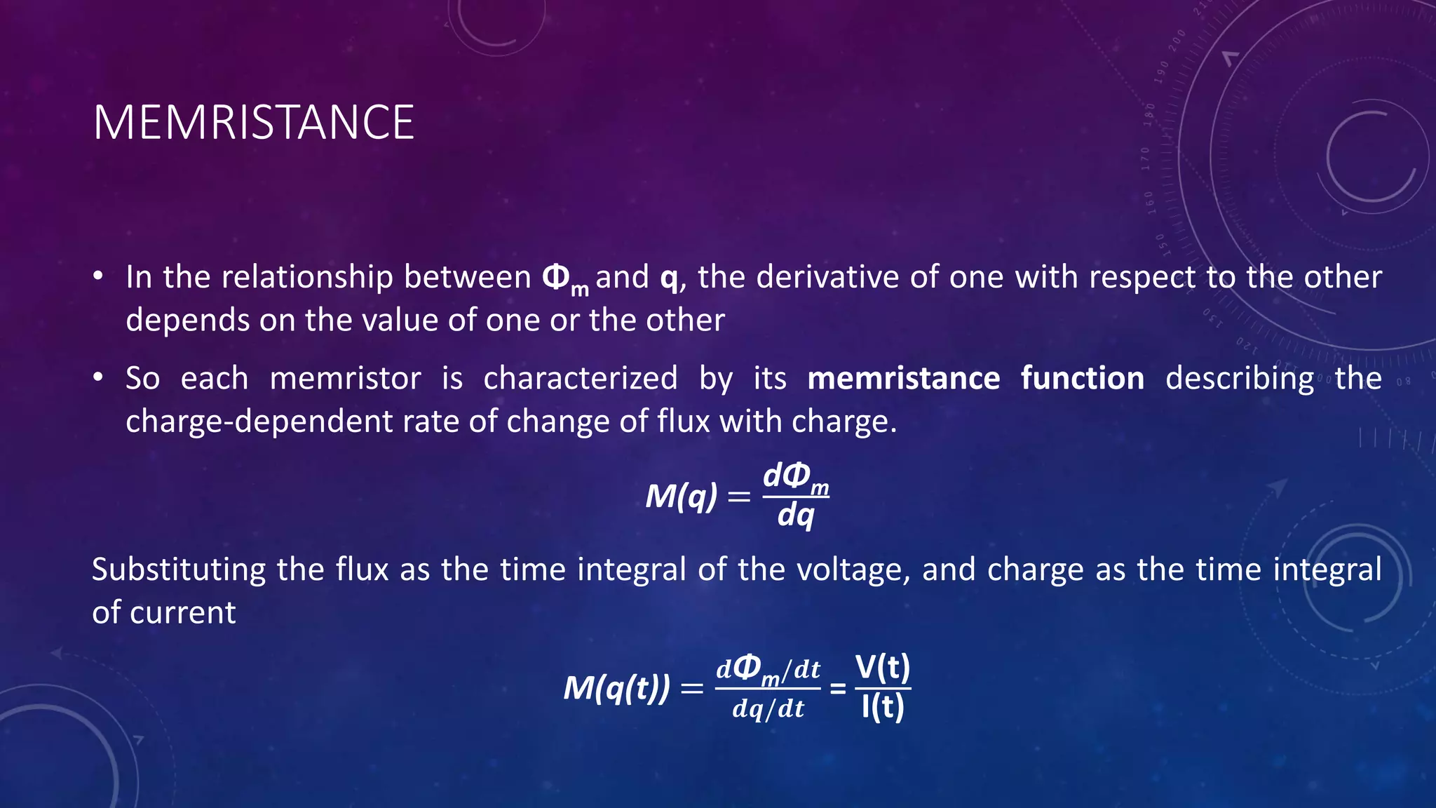 Basics of memristor | PPTX