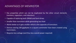 Basics of memristor | PPTX