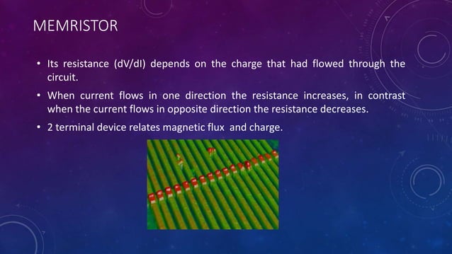 Basics of memristor | PPTX | Physics | Science