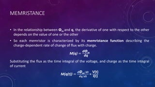 Basics of memristor | PPTX