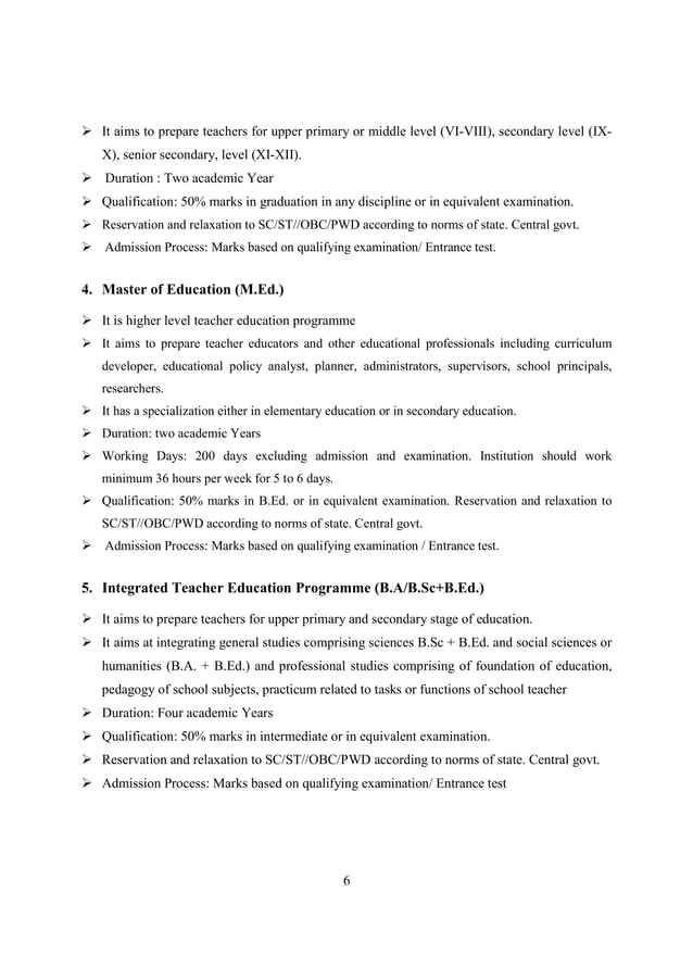 Structure of teacher education in India || structure of Teacher ...