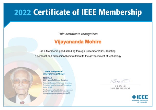IEEE Membership renewal 2022 | PDF