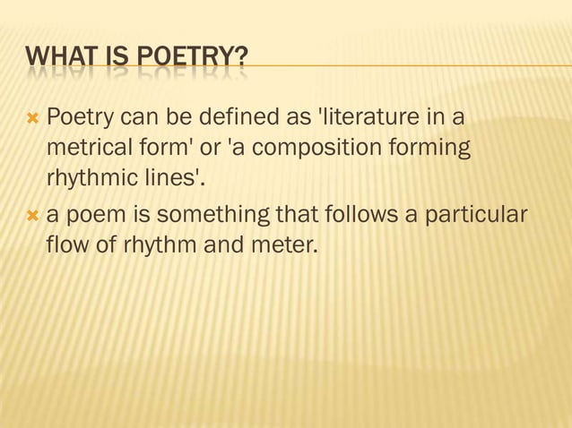 Basic Elements of Poetry | PPTX | Poetry | Books and Literature
