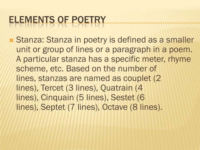 Basic Elements of Poetry | PPTX | Poetry | Books and Literature