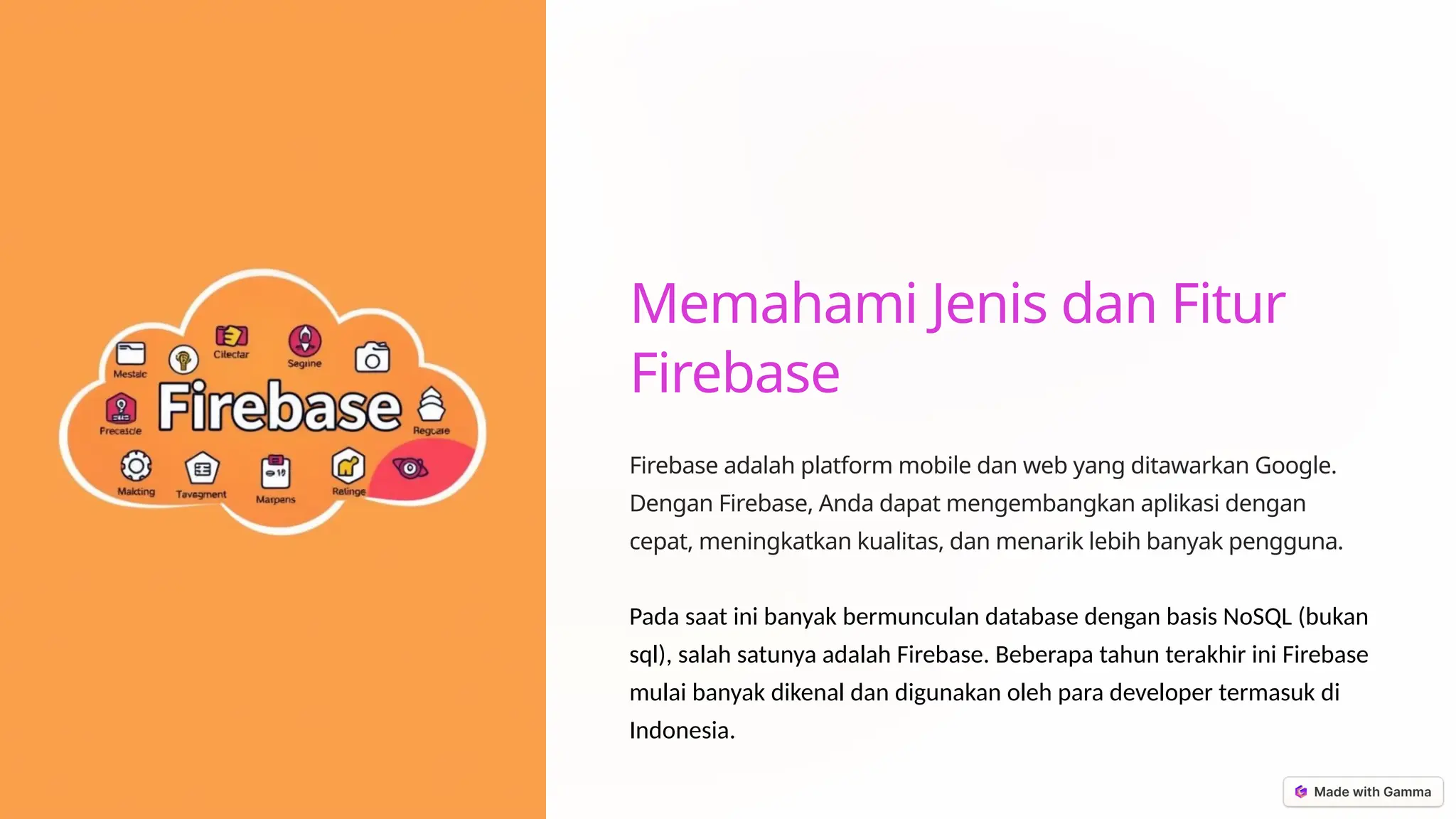 materi kelas 11 Jenis-dan-Fitur-Firebase | PPTX