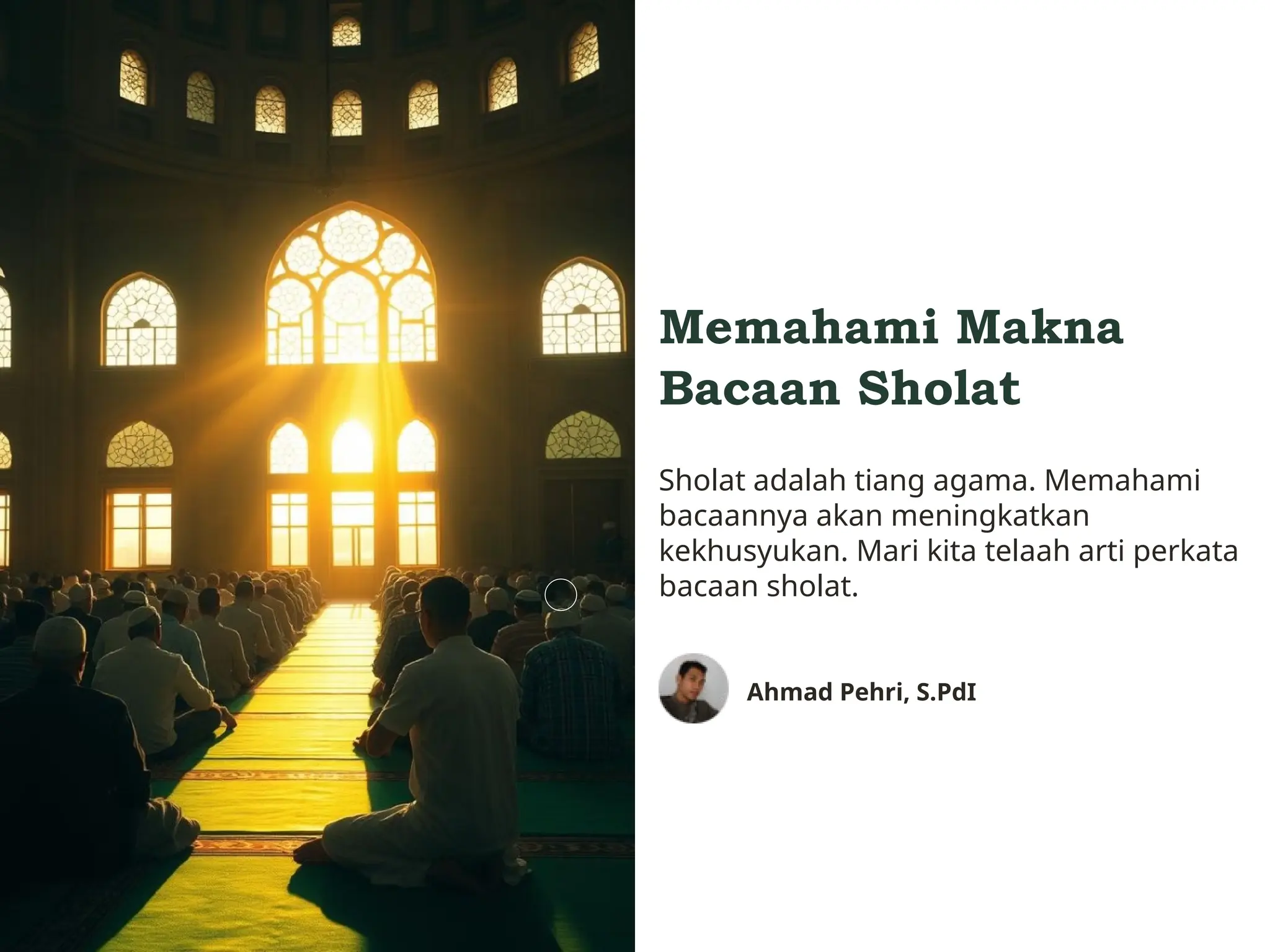 Memahami arti dan Makna Bacaan Sholat Fardhu | PPTX