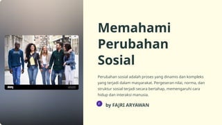 Memahami-Perubahan-Sosial kelas 12 sosiologi | PPTX
