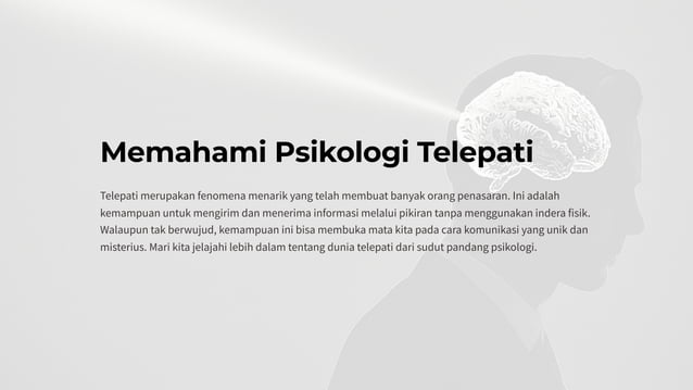 Understanding the Psychology of Telepathy Telepathy is the ability to ...