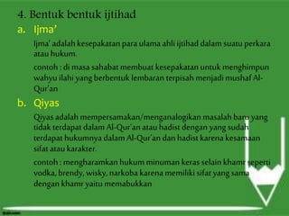 Memahami alquran, al hadist, dan istihad sebagai sumber hukum islam | PPTX