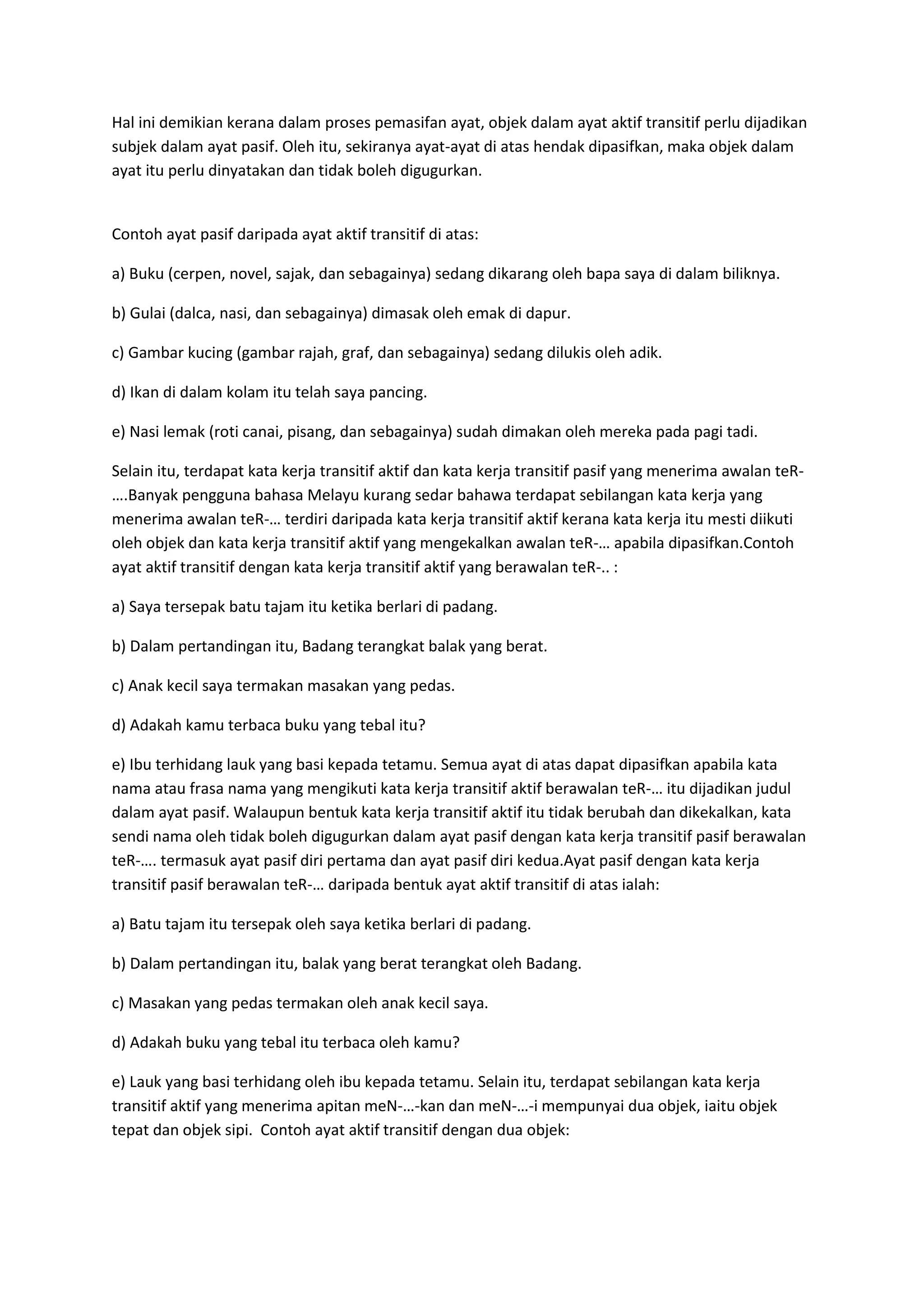 Memahami ayat aktif dan ayat pasif | DOCX