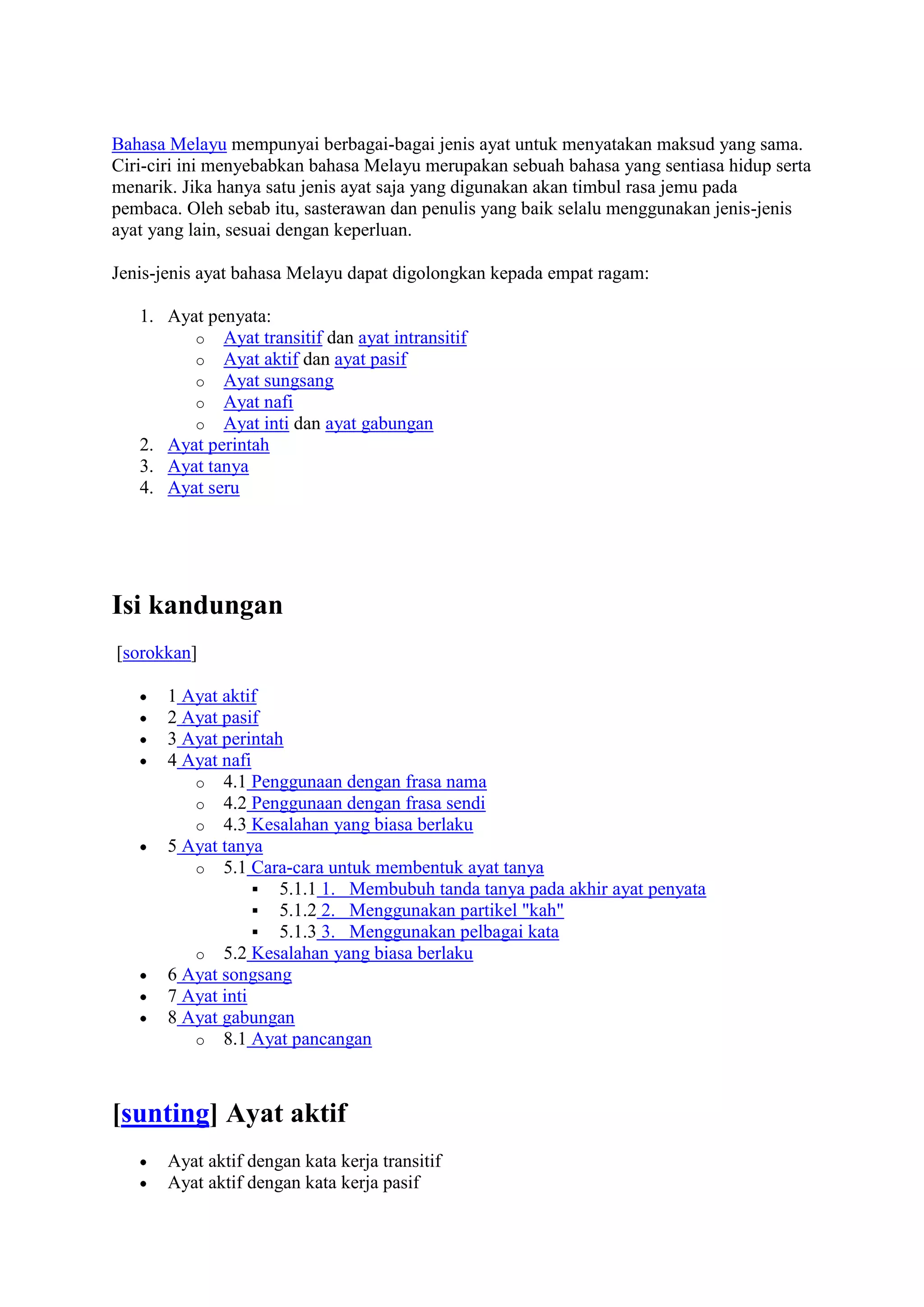 Memahami ayat aktif dan ayat pasif | DOCX