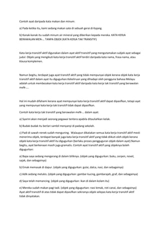 Memahami ayat aktif dan ayat pasif | DOCX