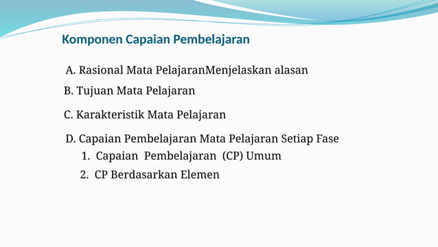 Memahami Capaian Pembelajaran dalam kurikulum merdeka.pptx