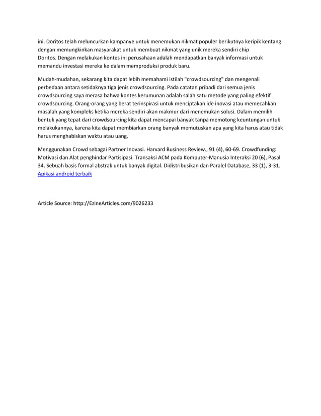 Memahami crowdsourcing | PDF