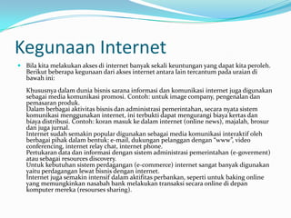 Memahami dasar dasar sistem jaringan di internet | PPTX