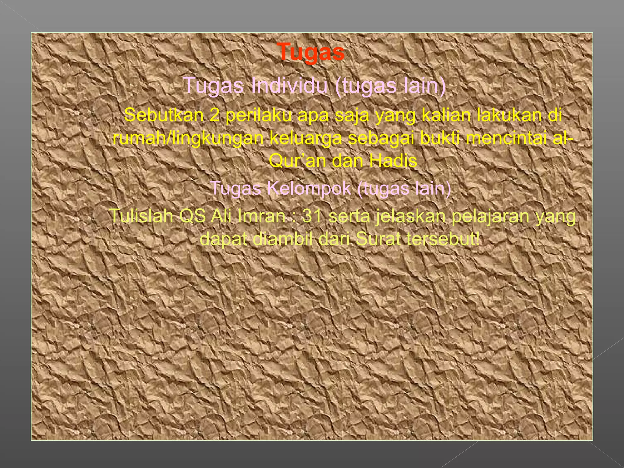 Memahami hadis tentang iman dan ibadah | PPT