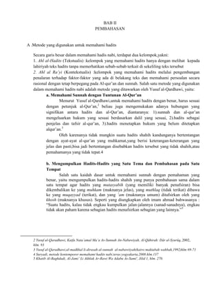 Metode Memahami Hadits | PDF