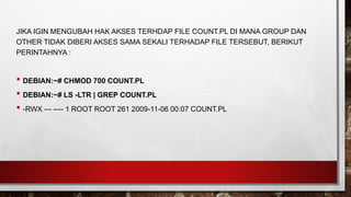 Memahami hak akses di linux | PPT