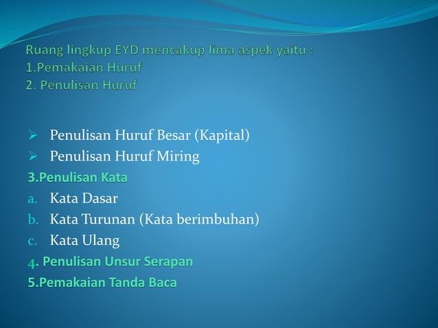 Memahami kaidah eyd | PPTX