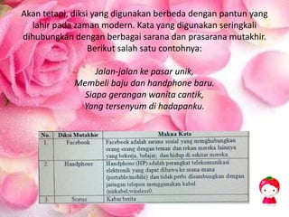 Memahami kaidah kebahasaan teks pantun | PPTX