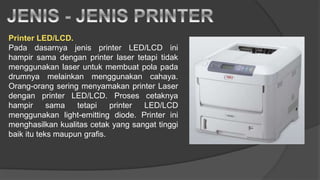 Desain Grafis Percetakan Memahami karakteristik printer | PPSX