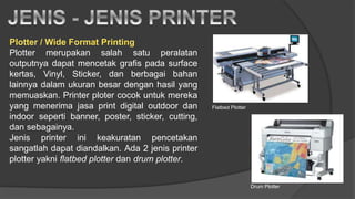 Desain Grafis Percetakan Memahami karakteristik printer | PPSX