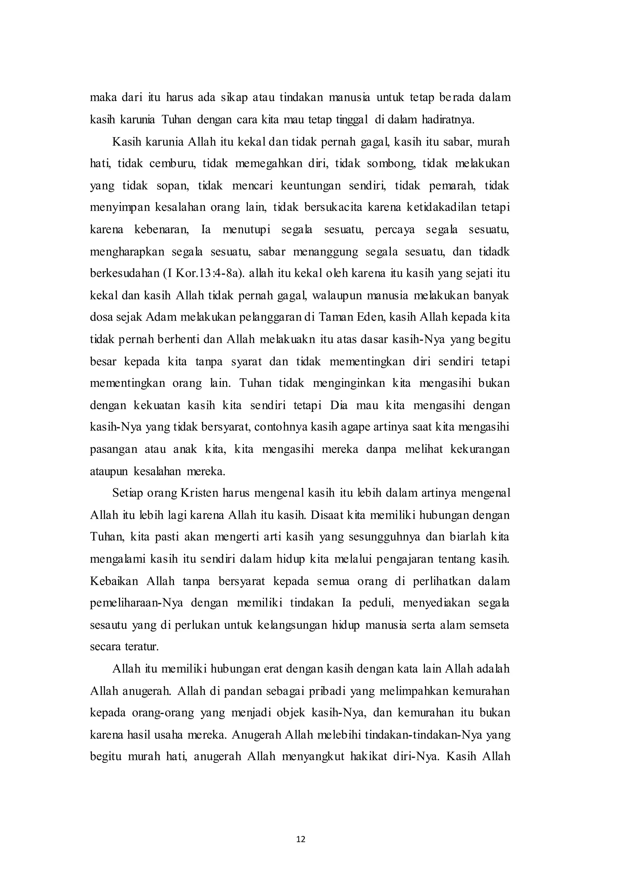 Memahami kasih karunia | DOCX