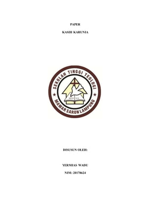 Memahami kasih karunia | PDF