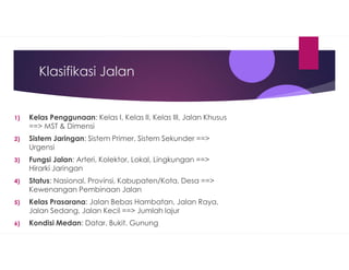 Memahami kelas jalan update baru | PPT