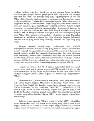 Memahami Kerjasama ASEAN - AFTA | PDF