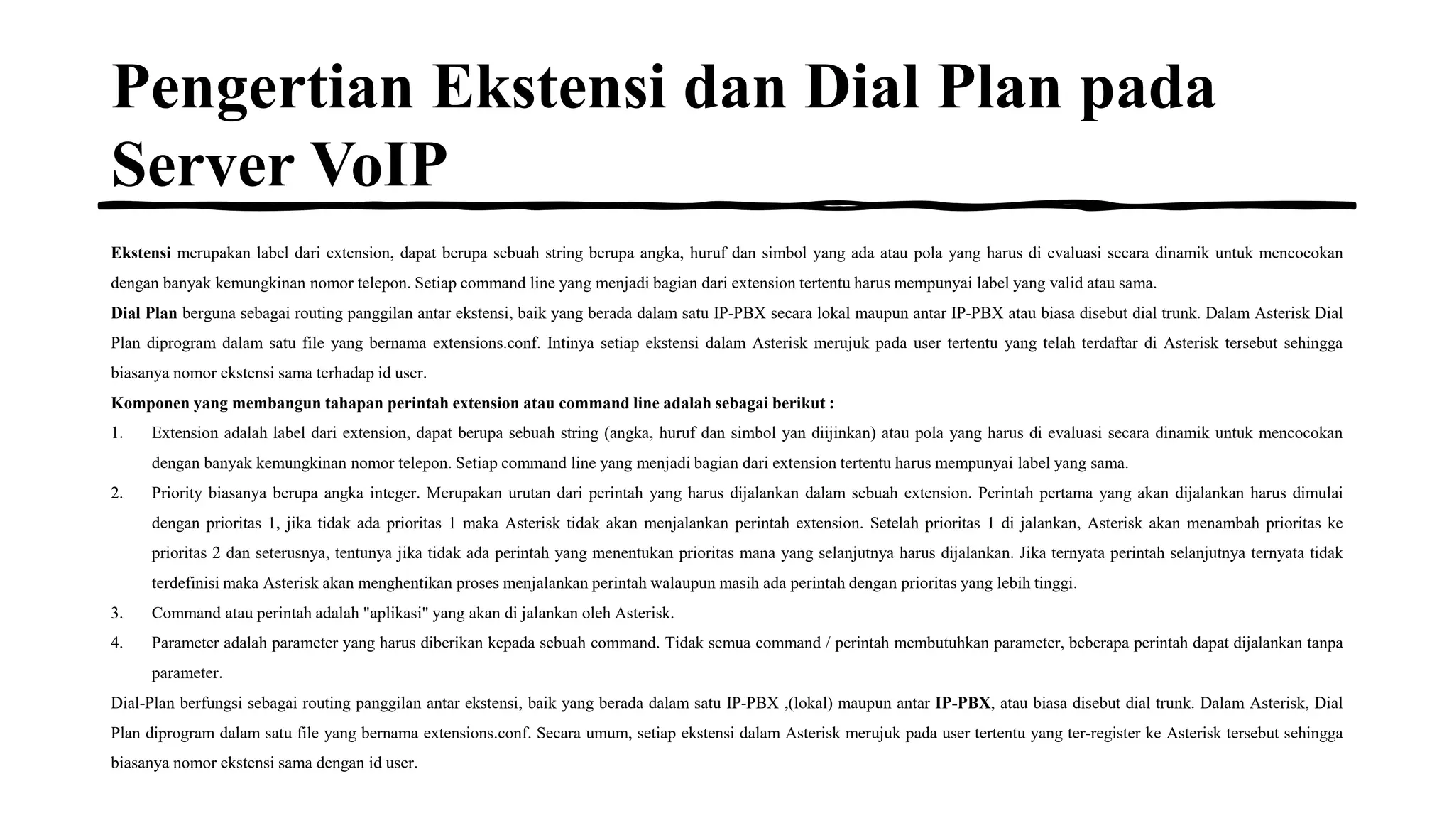 MEMAHAMI KONFIGURASI EKSTENSI DAN DIAL-PLAN SERVER SOFTSWITCH.pptx