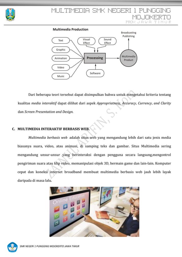MEMAHAMI KONSEP MULTIMEDIA INTERAKTIF BERBASIS HALAMAN WEB DAN MEDIA ...