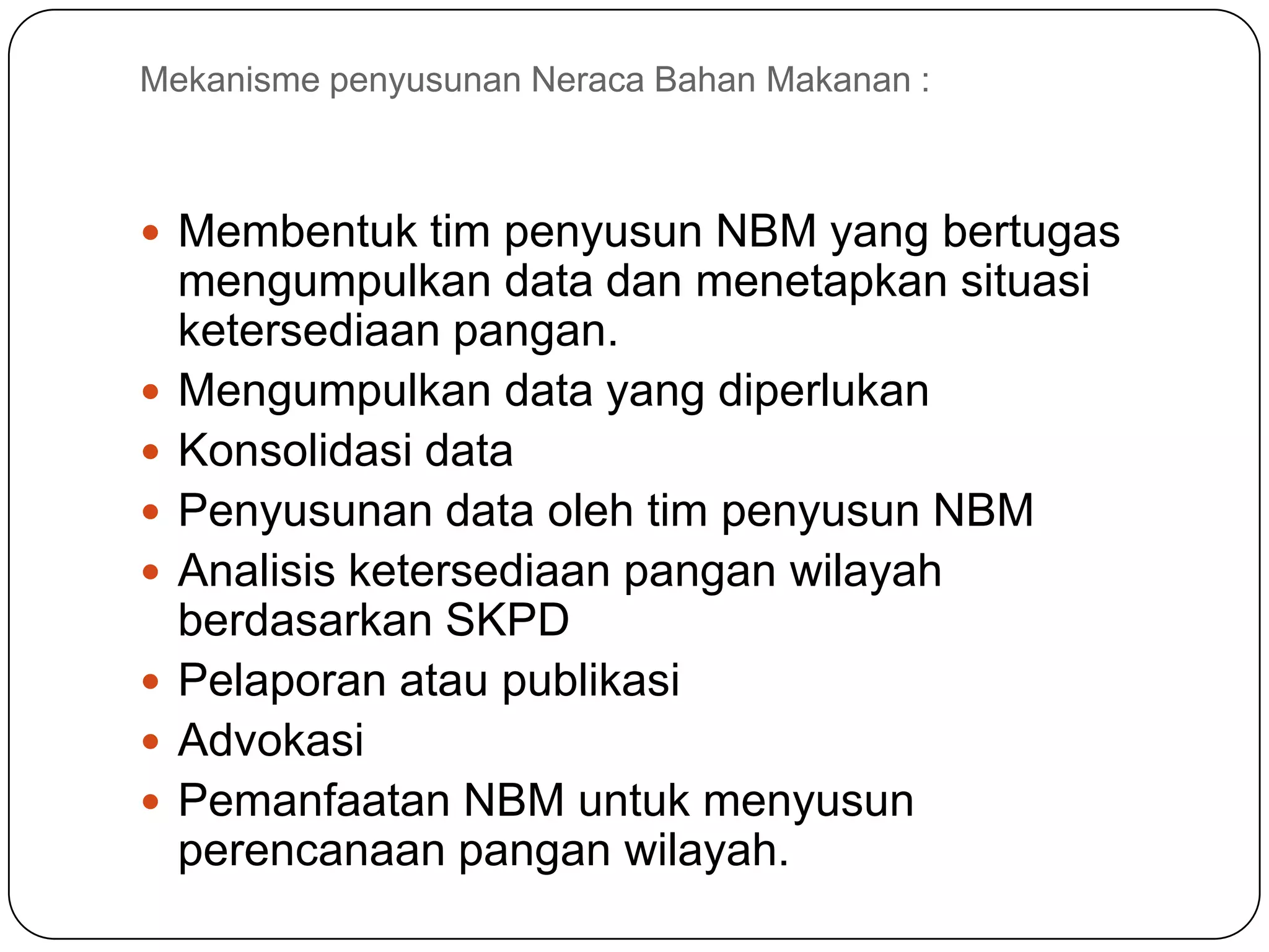 Memahami konsep neraca bahan makanan | PPTX