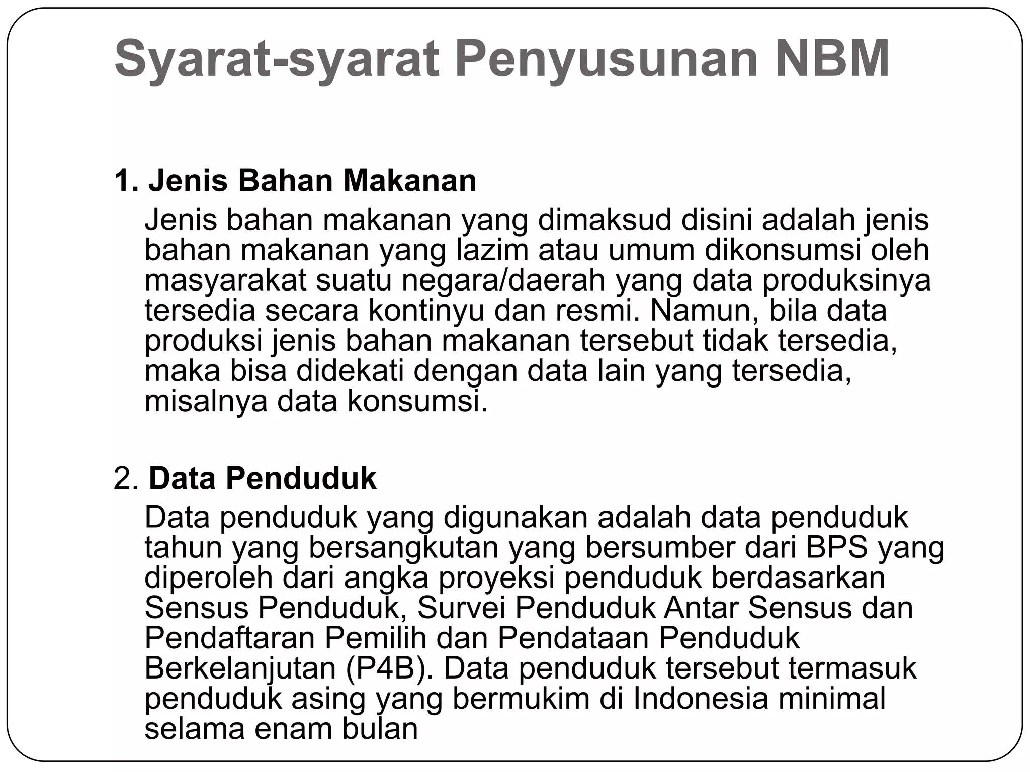 Memahami konsep neraca bahan makanan | PPTX