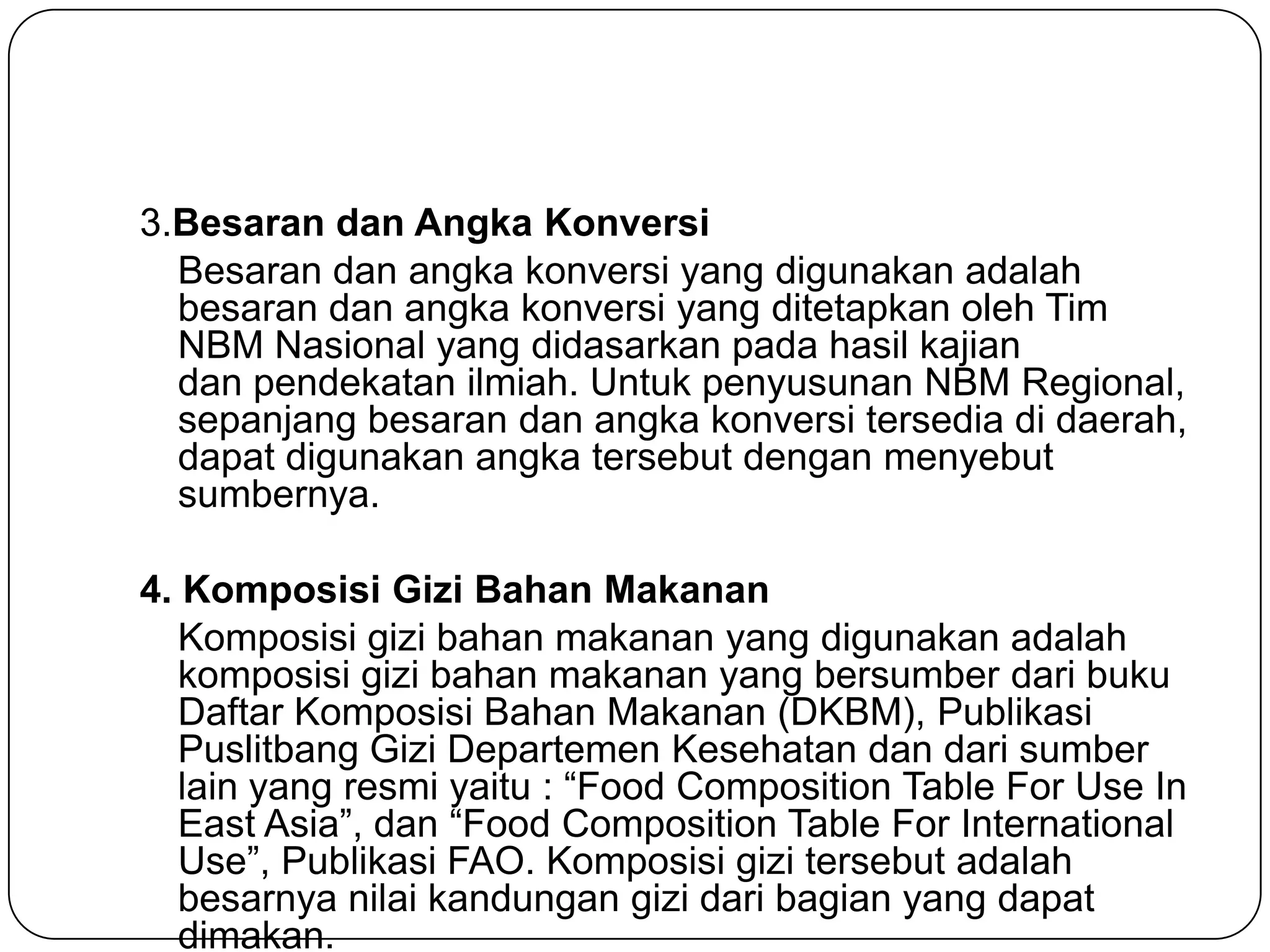 Memahami konsep neraca bahan makanan | PPTX