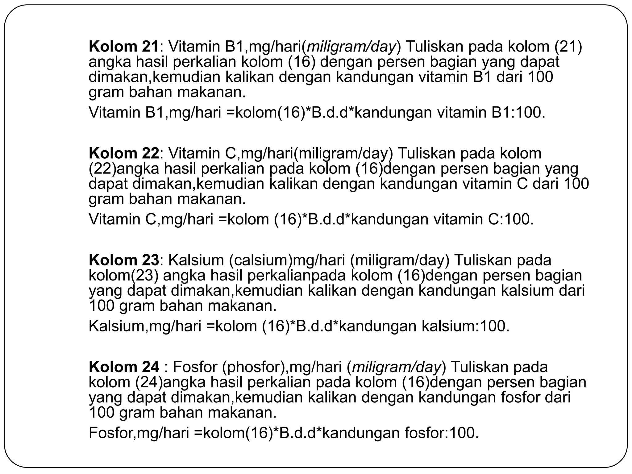 Memahami konsep neraca bahan makanan | PPTX