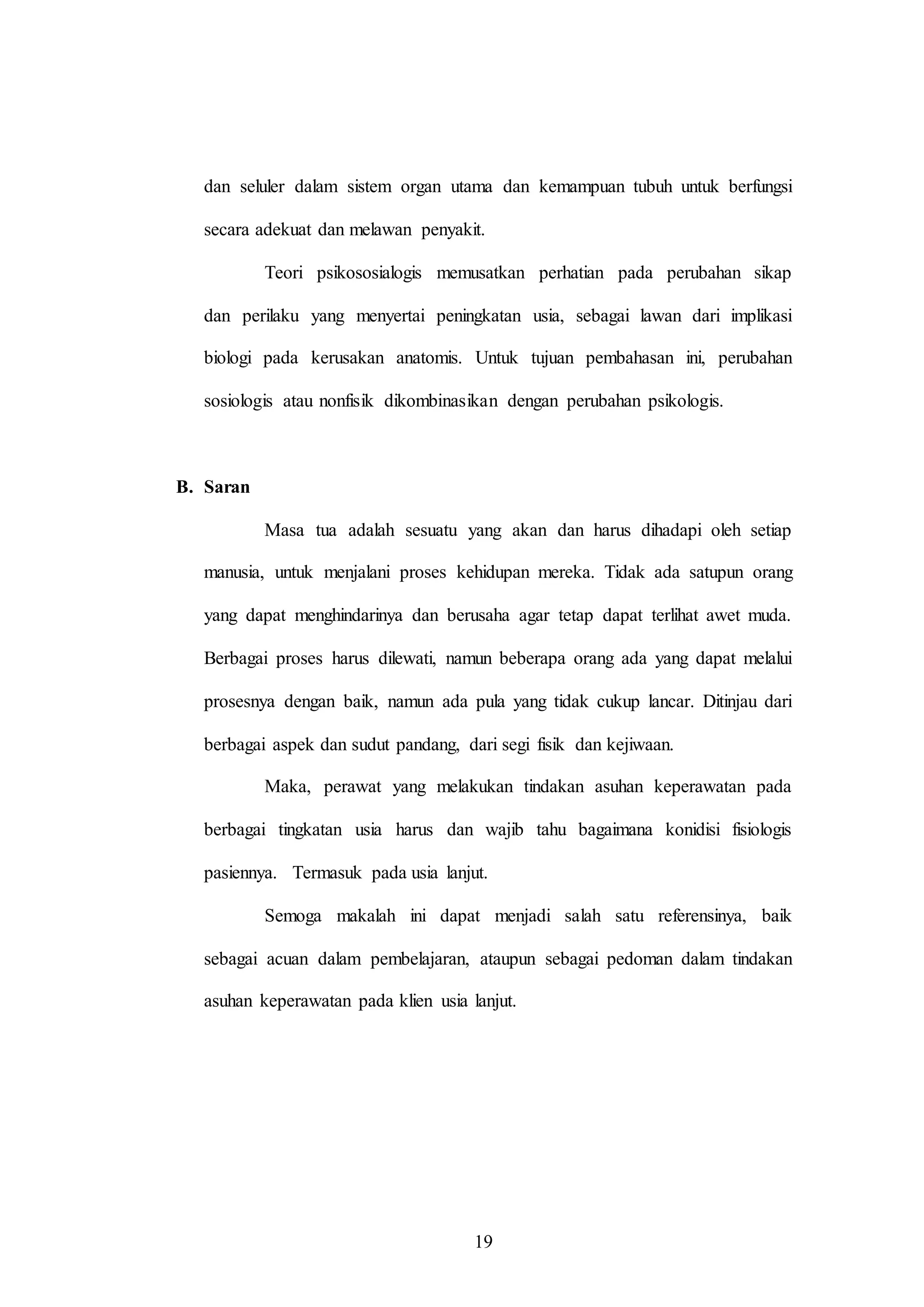 Memahami konsep penuaan | DOCX