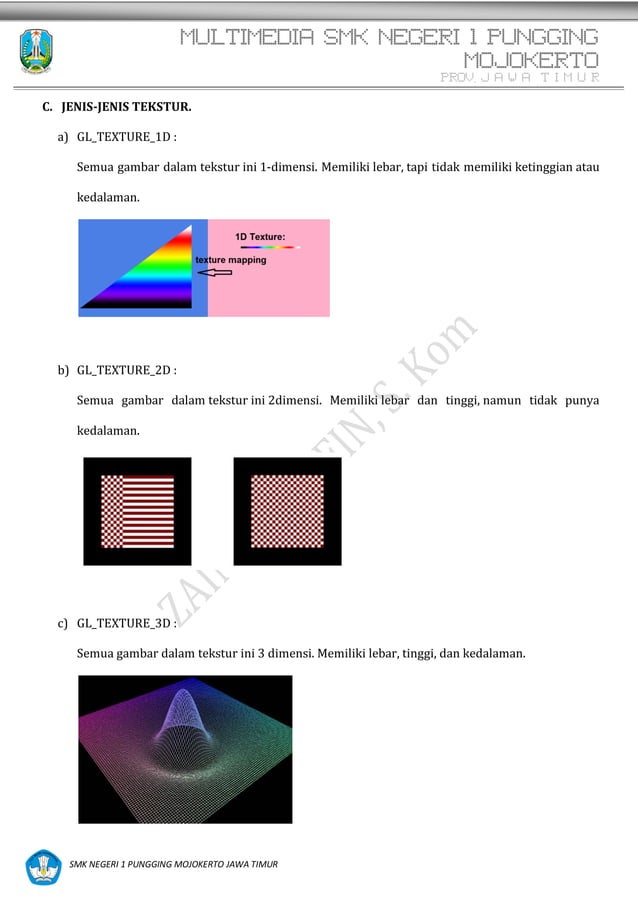 Animasi 2D dan 3D KD : Memahami material pada object 3 d | PDF
