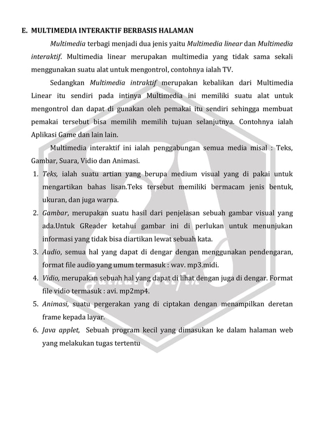 Memahami perancangan alur multimedia interaktif berbasis halaman web dan media interaktif | PDF