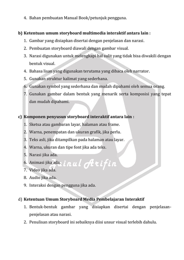 Memahami perancangan alur multimedia interaktif berbasis halaman web dan media interaktif | PDF