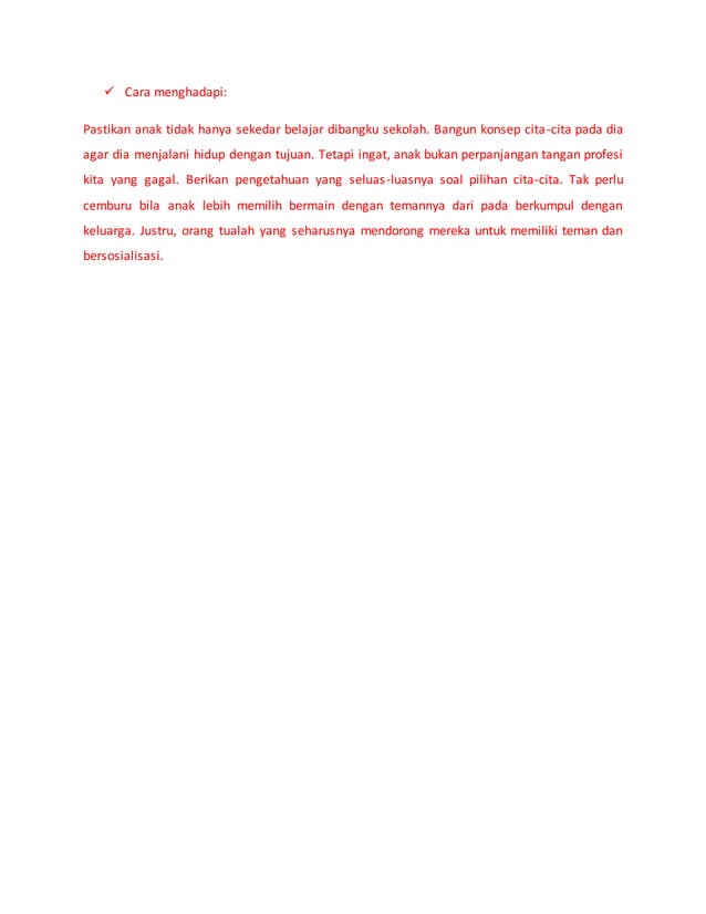 Memahami pola pikir anak dan menghadapinya dengan bijak | PDF