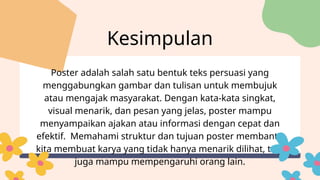 BAHASA INDONESIA KELAS XI PPT Memahami Poster sebagai Jenis Teks ...