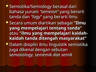 memahami teori semiotika tinjauan desain | PPT