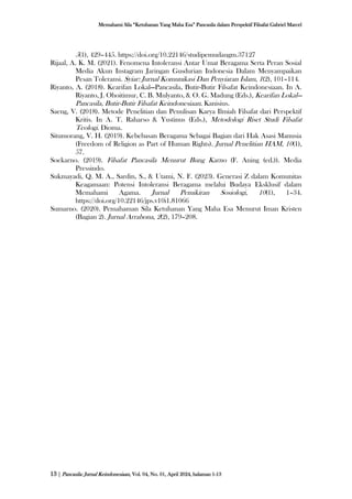 Memahami Sila Ketuhanan Yang Maha Esa Pancasila dalam Perspektif ...