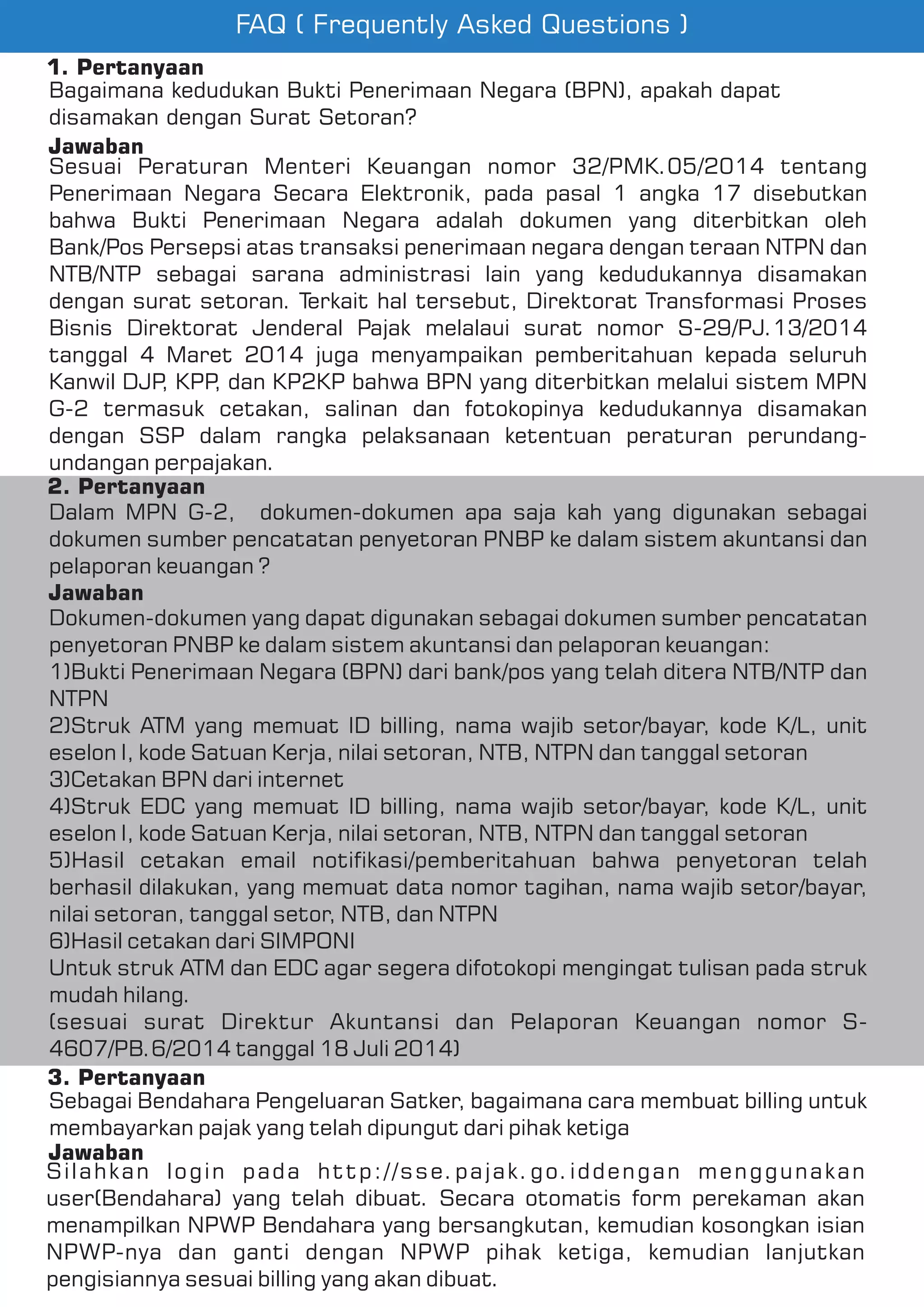 Memahami Sistem Penerimaan Negara Melalui MPN G-2 | PDF