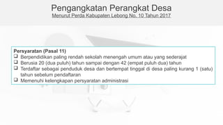MEMAHAMI SOTK PEMDES (susunan organisasi dan tata kerja) | PPTX